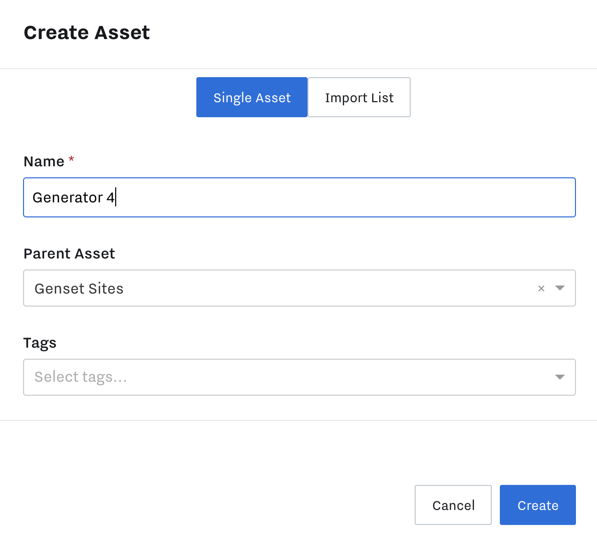 Set up Assets with the Asset Tree and Asset Labels